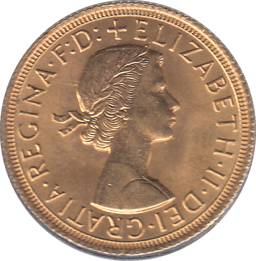 1963 GOLD SOVEREIGN ( UNC ) Sovereign Cambridgeshire Coins ...