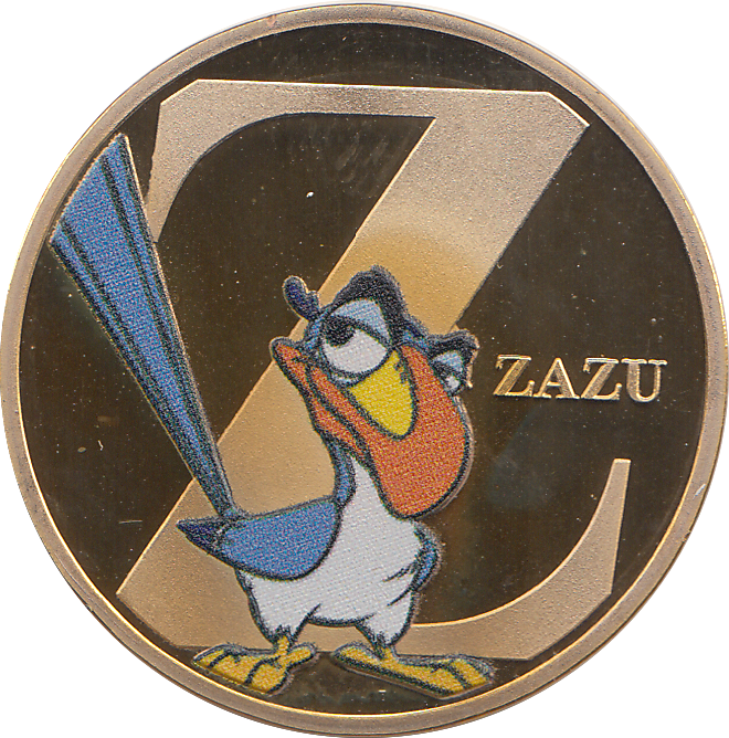 2021 DISNEY GOLD PLATED ZAZU TOKEN ( PROOF ) – Cambridgeshire Coins