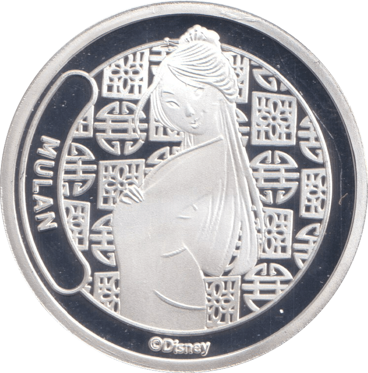 2021 DISNEY SILVER PLATED MULAN TOKEN ( PROOF ) – Cambridgeshire Coins