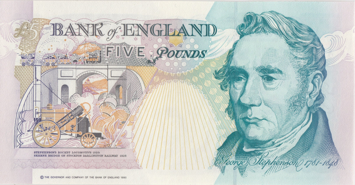 FIVE POUNDS BANKNOTE GILL REF £5-50 £5 BANKNOTES Cambridgeshire Coins ...