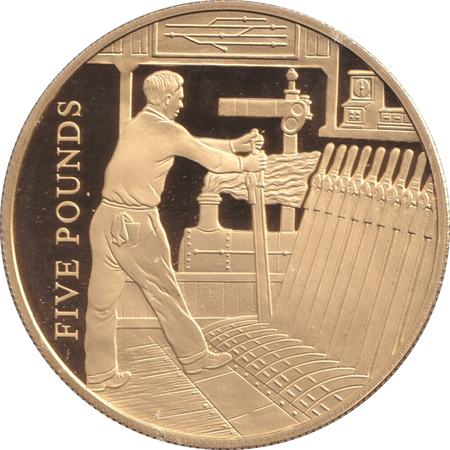 FIVE POUNDS SILVER PROOF 2006 GUERNSEY TRAIN COINS Silver Proof ...