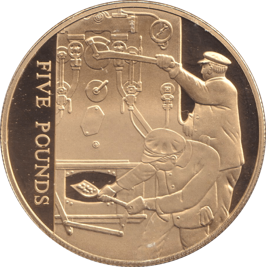 FIVE POUNDS SILVER PROOF 2006 JERSEY TRAIN COINS Silver Proof ...