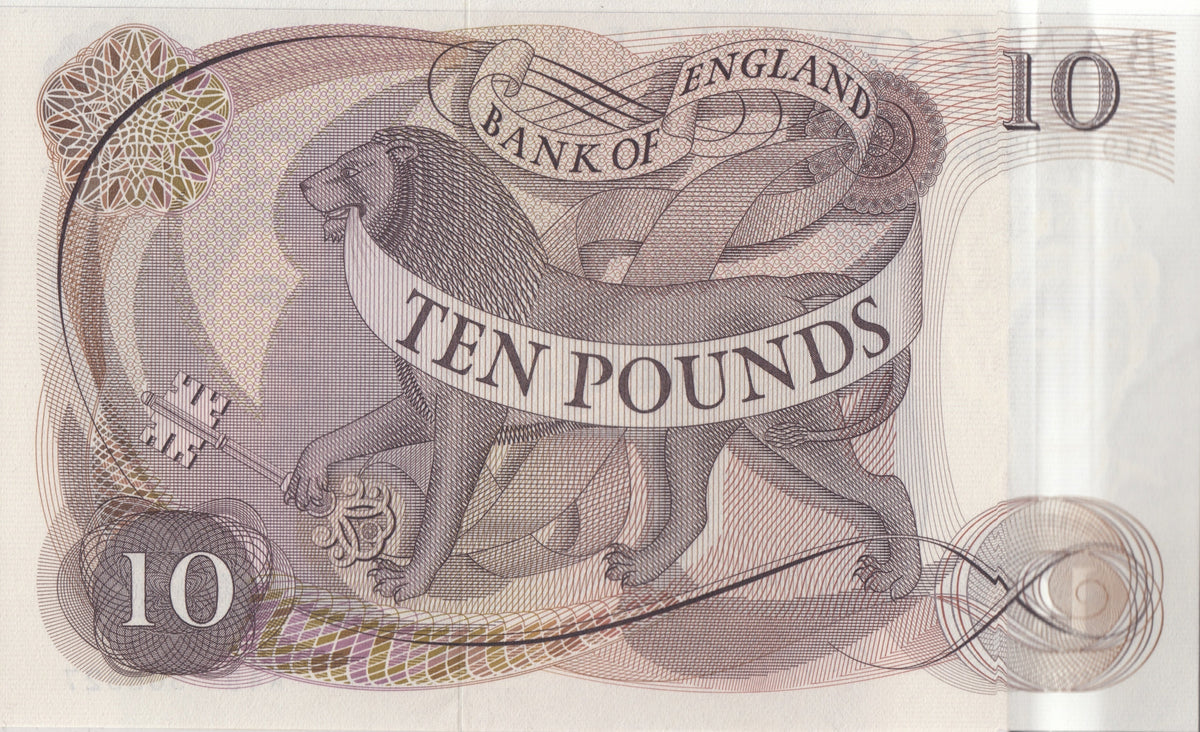 TEN POUNDS BANKNOTE HOLLOM REF £10-81 £10 Banknotes Cambridgeshire ...