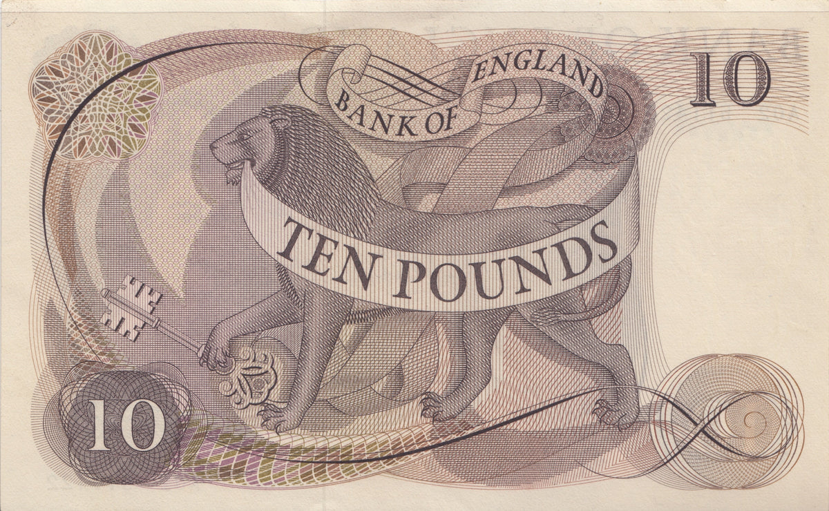 TEN POUNDS BANKNOTE HOLLOM REF £10-90 £10 Banknotes Cambridgeshire ...
