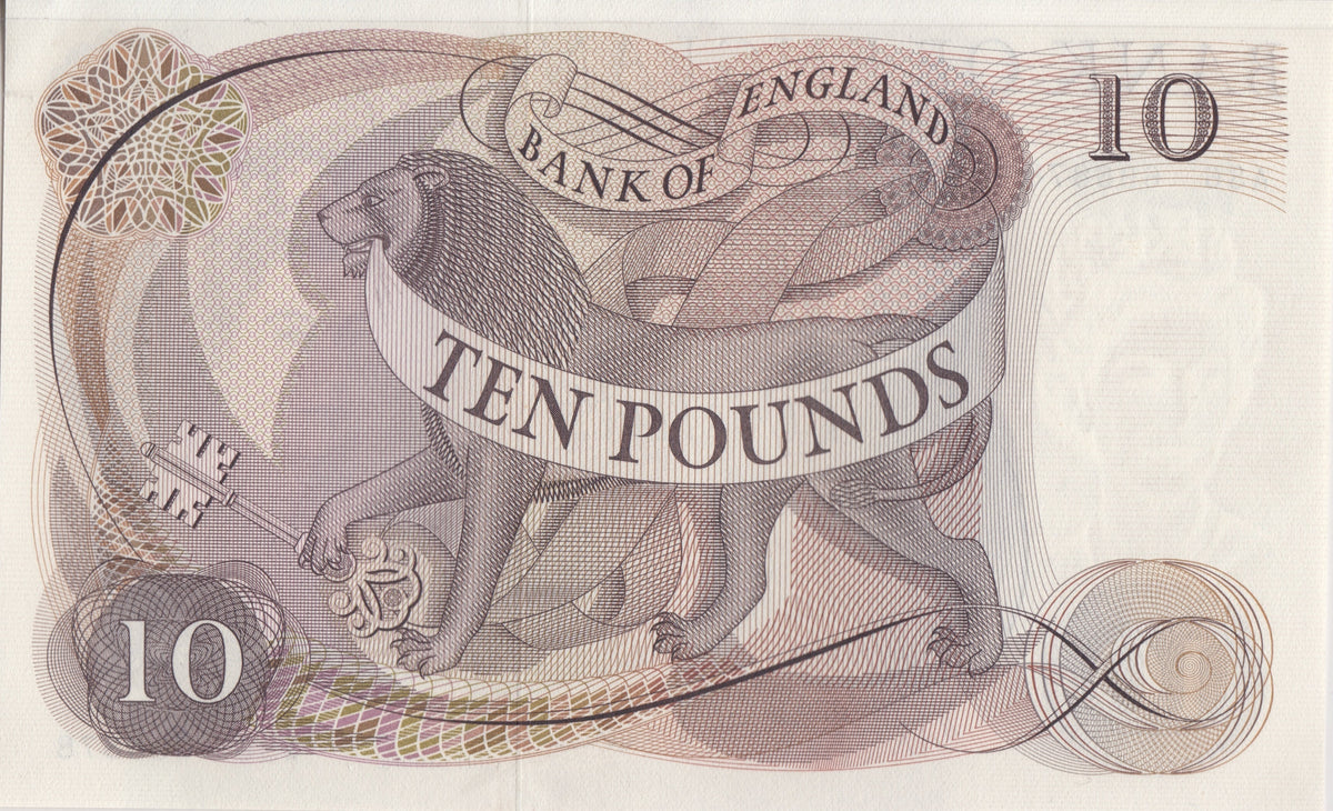 TEN POUNDS BANKNOTE HOLLOM REF £10-80 £10 Banknotes Cambridgeshire ...