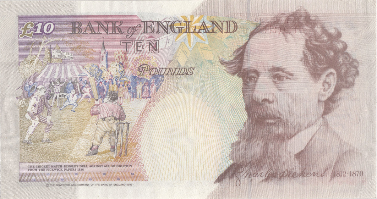 TEN POUNDS BANKNOTE KENTFIELD REF £10-75 £10 Banknotes Cambridgeshire ...