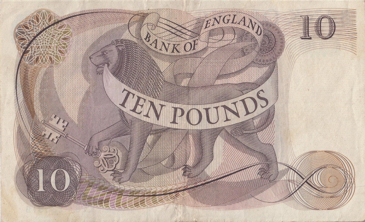 TEN POUNDS BANKNOTE PAGE REF £10-38 £10 Banknotes Cambridgeshire Coins ...
