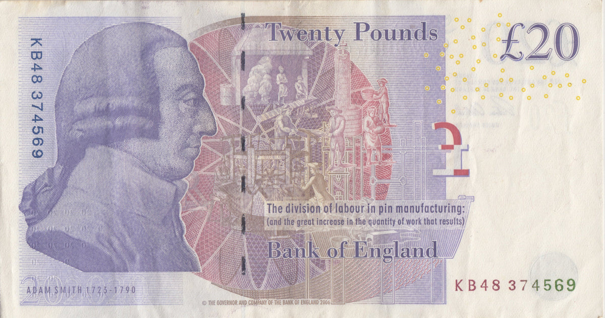 TWENTY POUNDS BANKNOTE SOMERSET REF £20-2 £20 BANKNOTES Cambridgeshire ...