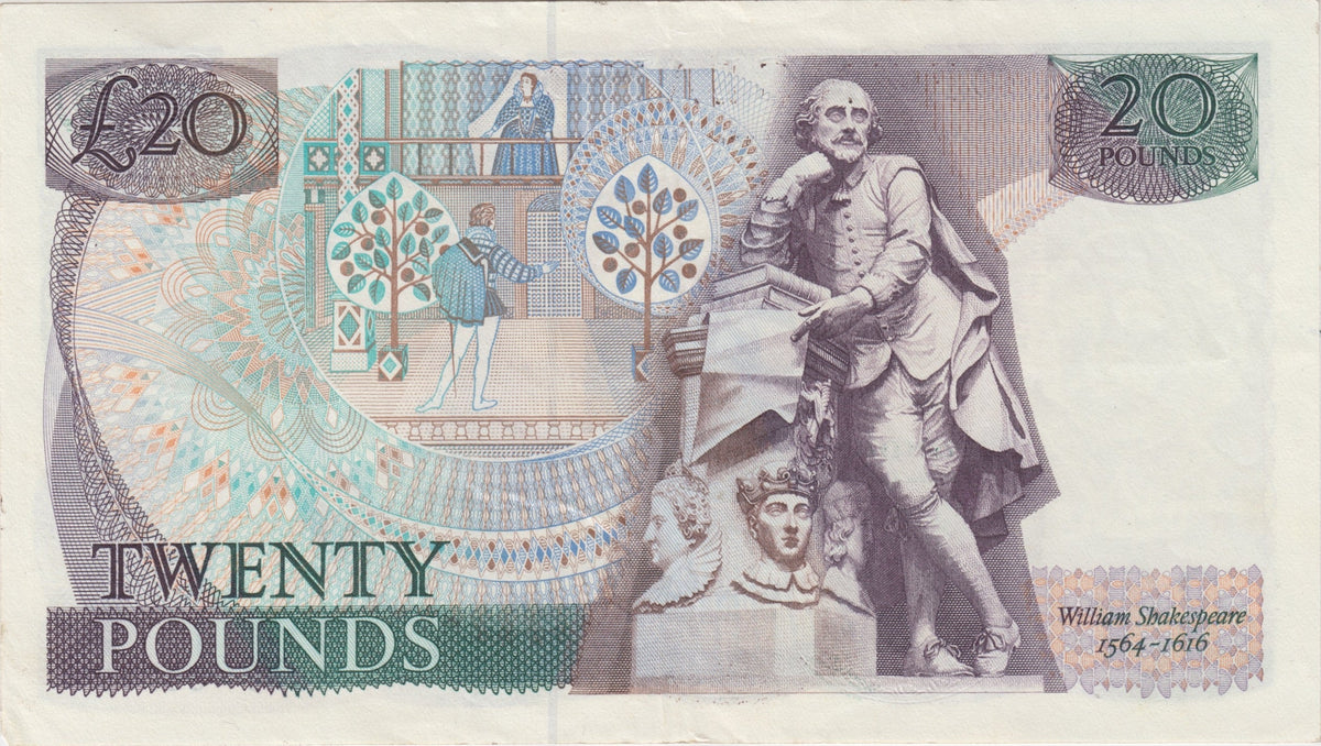 TWENTY POUNDS BANKNOTE MALCOLM GILL REF £20-22 £20 BANKNOTES ...