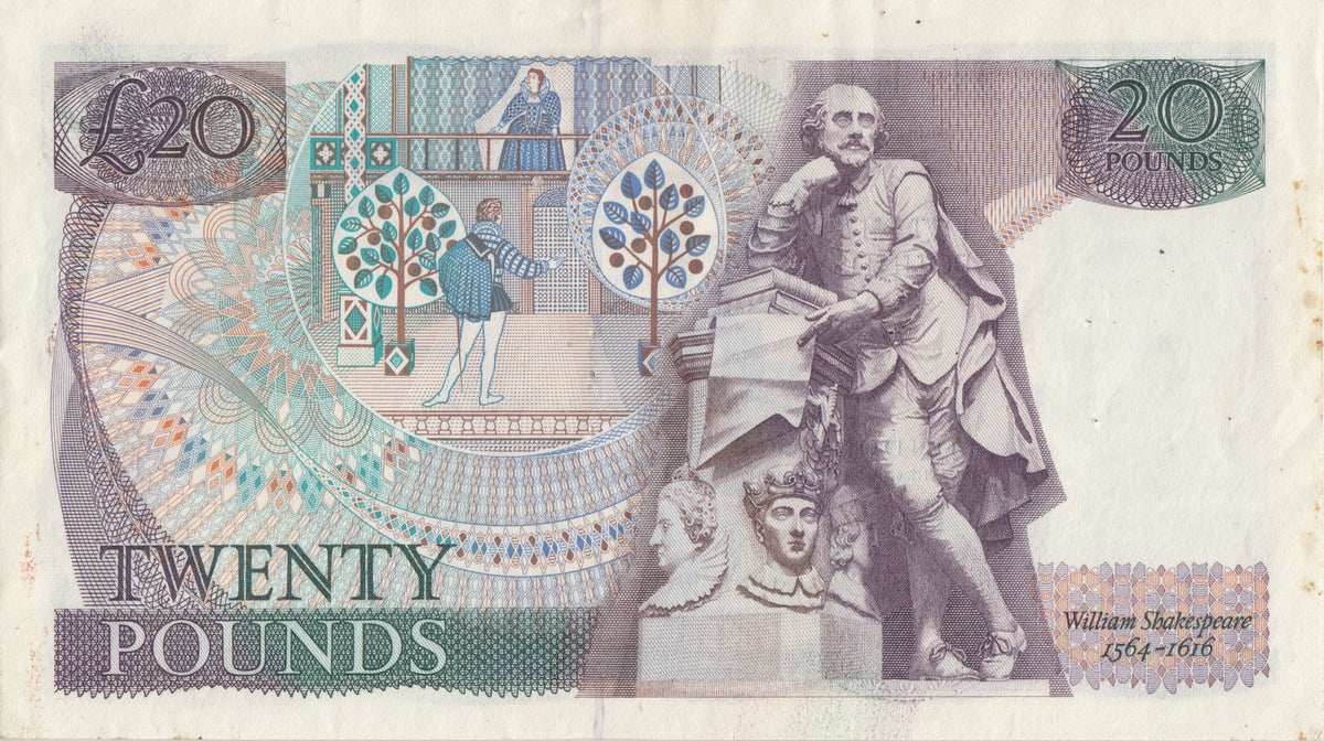 TWENTY POUNDS BANKNOTE SOMERSET REF £20-1 £20 BANKNOTES Cambridgeshire ...