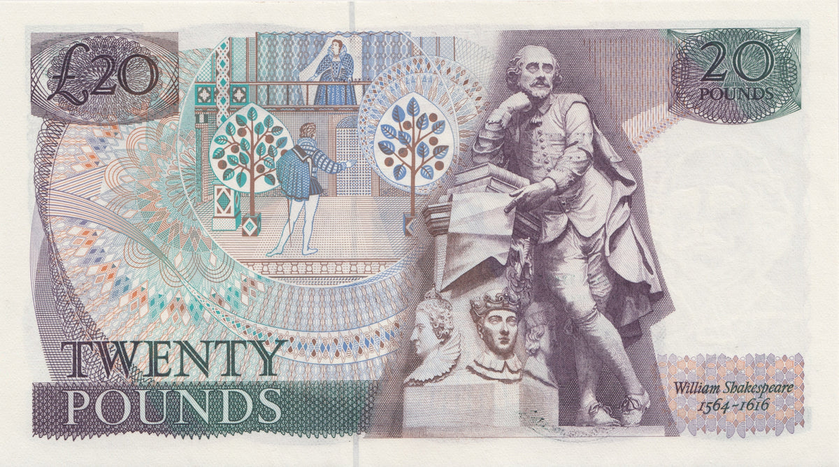 TWENTY POUNDS BANKNOTE LOWTHER REF £20-20 £20 BANKNOTES Cambridgeshire ...