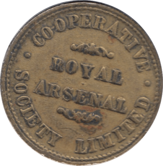 £1 ARDILL LEEDS ROYAL ARSENAL COOPERATIVE SOCIETY LIMITED TOKEN Token ...