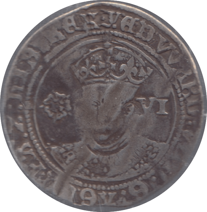 1547 EDWARD VI SILVER SIXPENCE Hammered Coins Cambridgeshire Coins ...