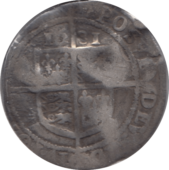 1601 ELIZABETH 1ST SILVER SIXPENCE Hammered Coins Cambridgeshire Coins ...