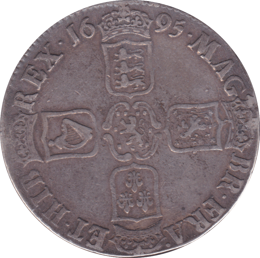 1695 CROWN ( VF ) - Cambridgeshire Coins – Cambridgeshire Coins