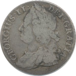 1743 SHILLING (GF) - Cambridgeshire Coins – Cambridgeshire Coins