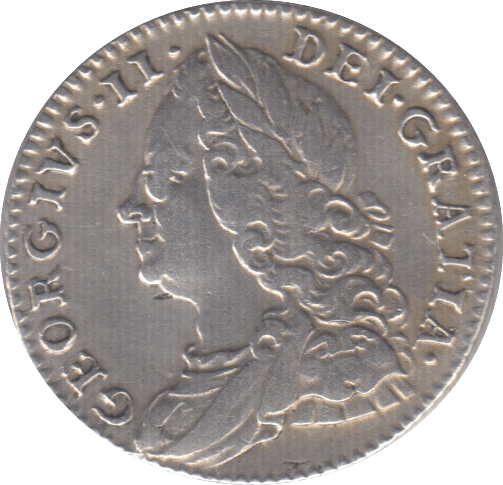 1758 SIXPENCE (GVF) Sixpence Cambridgeshire Coins – Cambridgeshire Coins