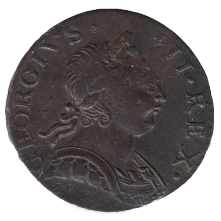 1775 FARTHING ( GVF ) Farthing Cambridgeshire Coins – Cambridgeshire Coins