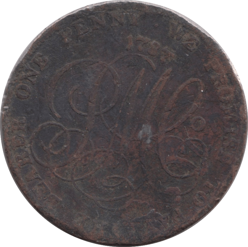 1787 DRUID PENNY TOKEN PENNY TOKEN Cambridgeshire Coins ...