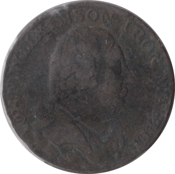 1790 HALF PENNY JOHN WILKINSON TOKEN HALFPENNY TOKEN Cambridgeshire ...