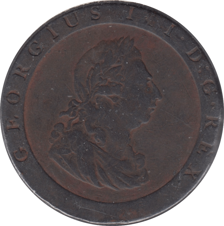 1797 CARTWHEEL PENNY ( GVF ) 8 Penny Cambridgeshire Coins ...