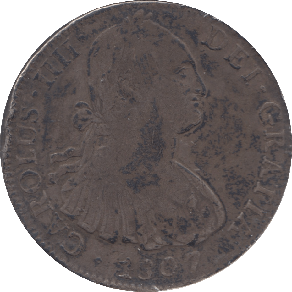 1807 SILVER 8 REALES SPAIN SILVER WORLD COINS Cambridgeshire Coins ...