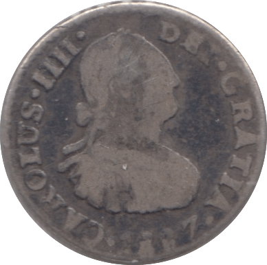 1807 SILVER SPAIN ONE REALE SILVER WORLD COINS Cambridgeshire Coins ...