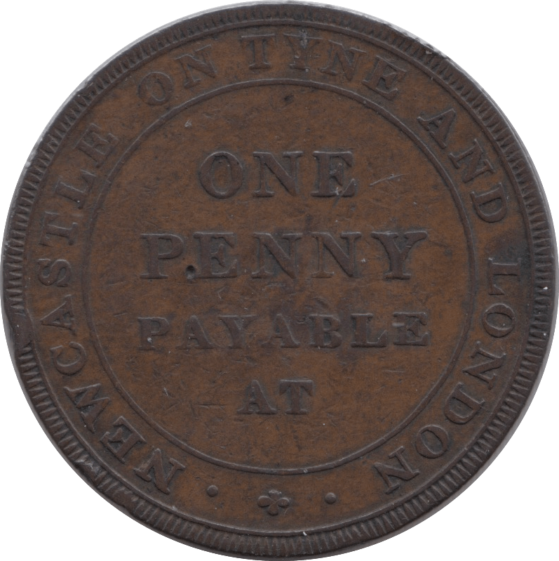 1811 BEWICKE MAIN COLLIERY PENNY TOKEN Token Cambridgeshire Coins ...