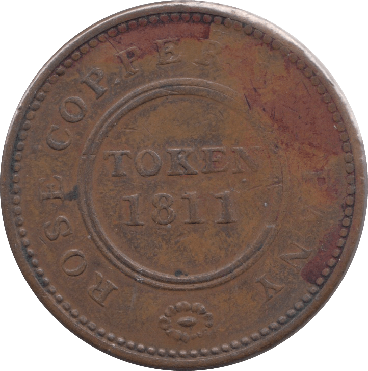 1811 BIRMINGHAM COPPER PENNY TOKEN Token Cambridgeshire Coins ...