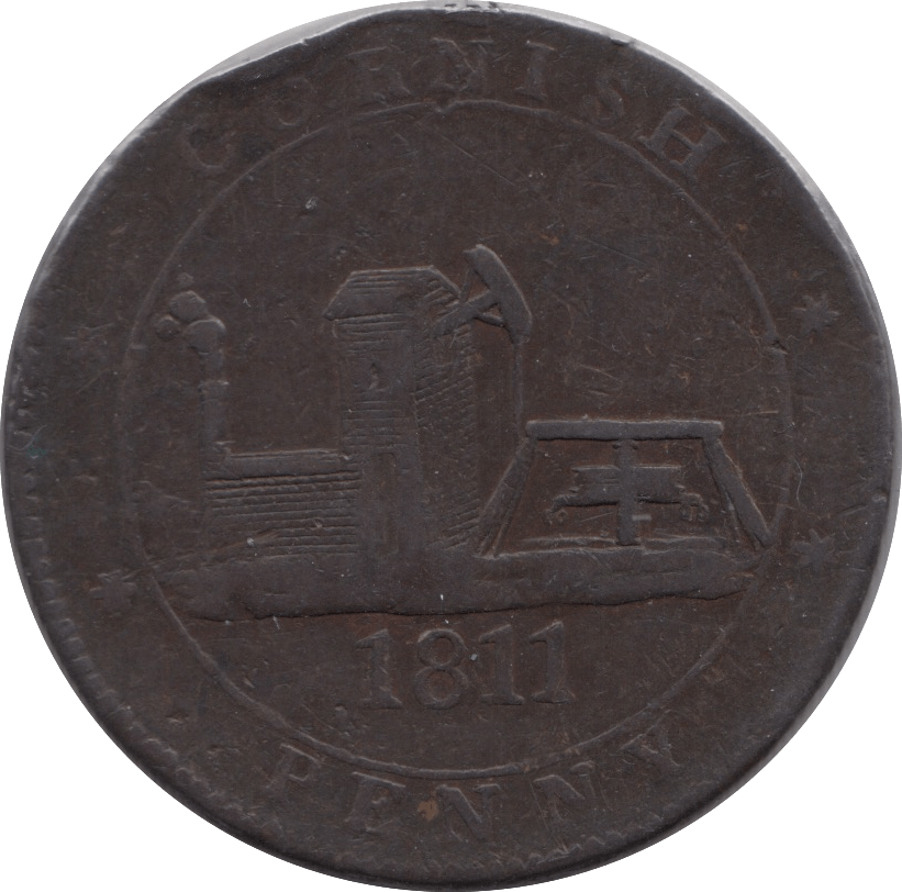 1811 SCORRIER HOUSE CORNISH PENNY TOKEN Token Cambridgeshire Coins ...