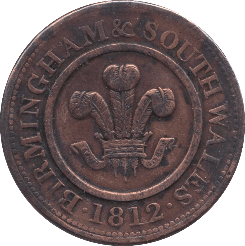 1812 BIRMINGHAM PENNY TOKEN REF 395 PENNY TOKEN Cambridgeshire Coins ...