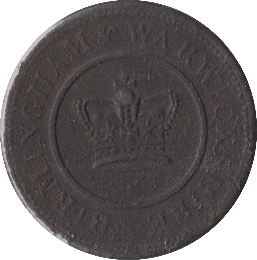 1812 BIRMINGHAM PENNY TOKEN PENNY TOKEN Cambridgeshire Coins ...