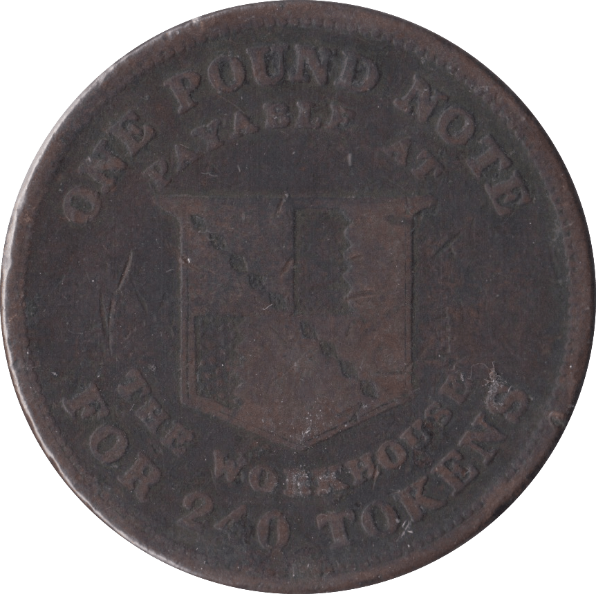 1812 BIRMINGHAM WORKHOUSE PENNY TOKEN PENNY TOKEN Cambridgeshire Coins ...