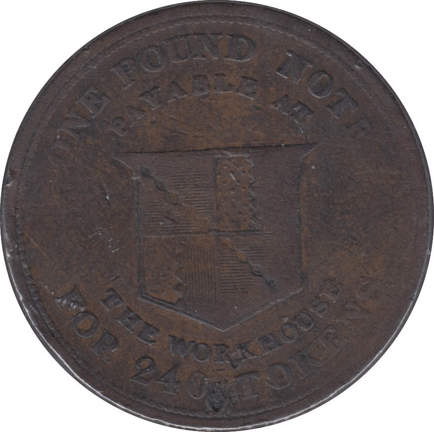 1812 BIRMINGHAM WORKHOUSE PENNY TOKEN Token Cambridgeshire Coins ...