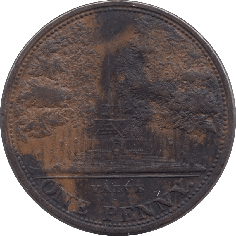 1812 JOHN BISHOP & CO CHELTENHAM ONE PENNY TOKEN Token Cambridgeshire ...