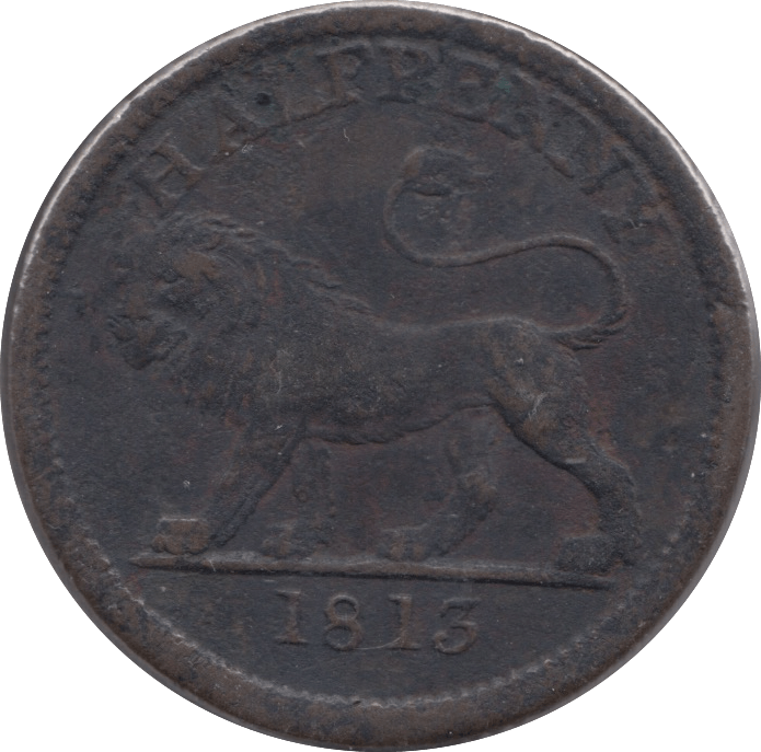 1813 HALFPENNY COPPER COMPANY TOKEN LION AND BRITANNIA Token ...
