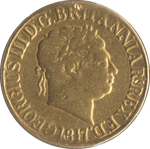 1817 GOLD SOVEREIGN ( FINE ) Sovereign Cambridgeshire Coins ...