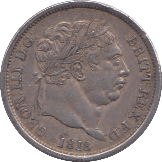 1818 SHILLING ( EF ) Shilling Cambridgeshire Coins – Cambridgeshire Coins