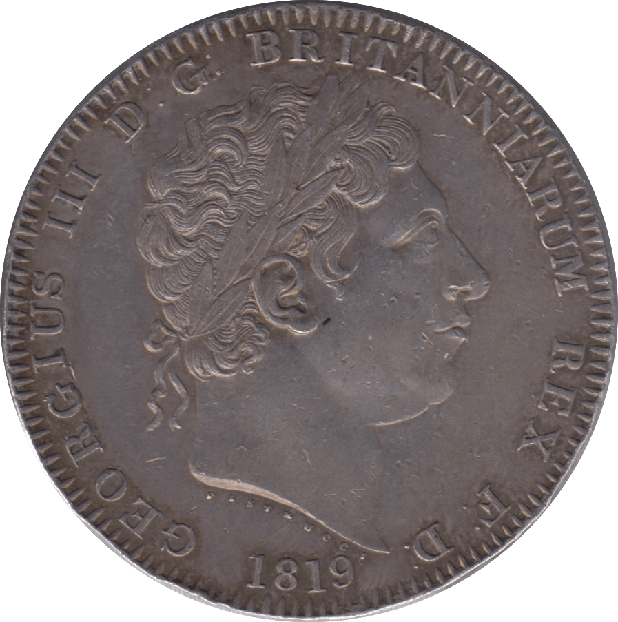 1819 CROWN ( EF ) LX 2 Crown Cambridgeshire Coins – Cambridgeshire Coins
