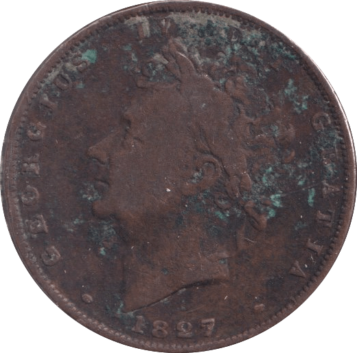 1827 FARTHING ( FINE ) Farthing Cambridgeshire Coins – Cambridgeshire Coins