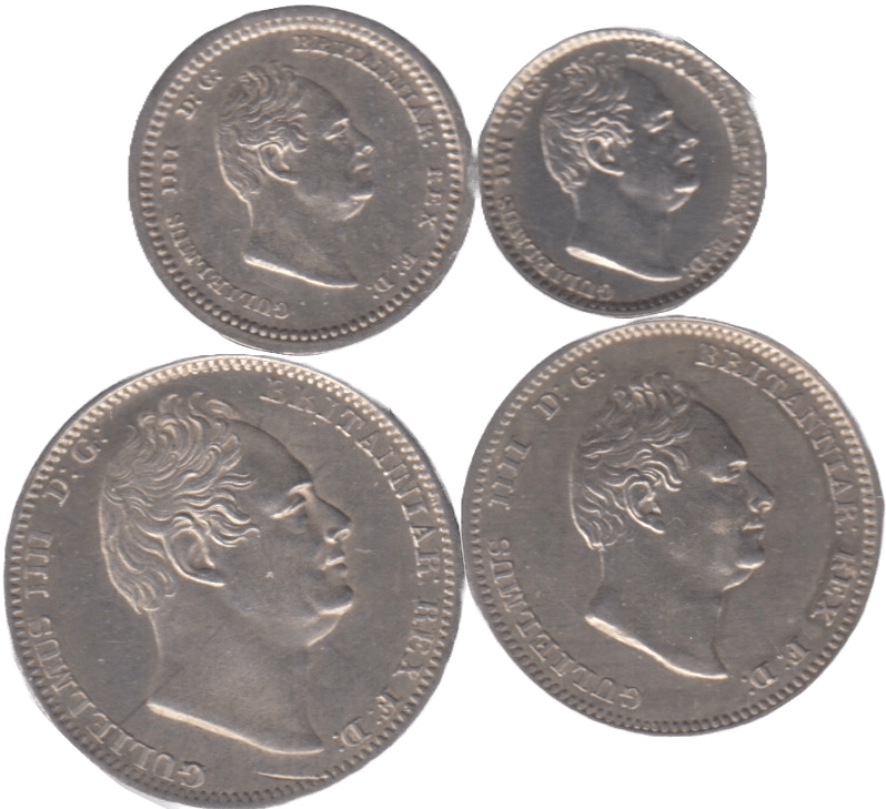 1831 MAUNDY SET WILLIAM IIII Maundy Set Cambridgeshire Coins ...