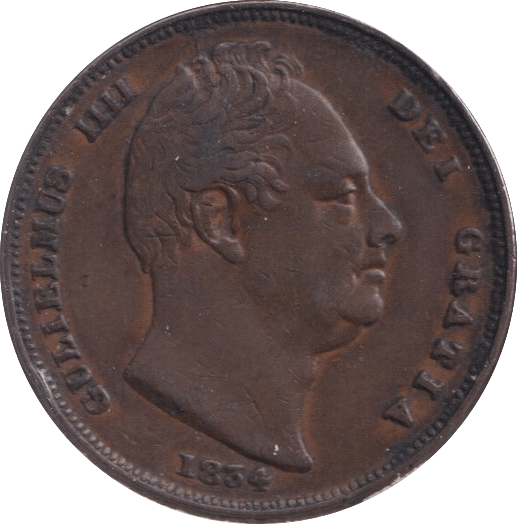 1834 FARTHING ( VF ) Farthing Cambridgeshire Coins – Cambridgeshire Coins