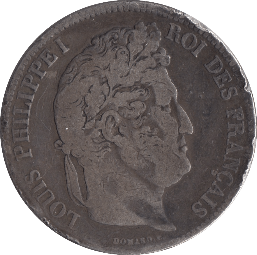 1838 SILVER FRANCE 5 FRANCS WORLD COINS Cambridgeshire Coins ...