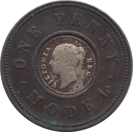 1838 VICTORIAN ONE PENNY MODEL TOY MONEY REF 1 TOY MONEY Cambridgeshire ...