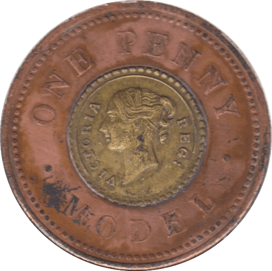 1840 VICTORIAN ONE PENNY MODEL TOY MONEY REF 4 TOY MONEY Cambridgeshire ...