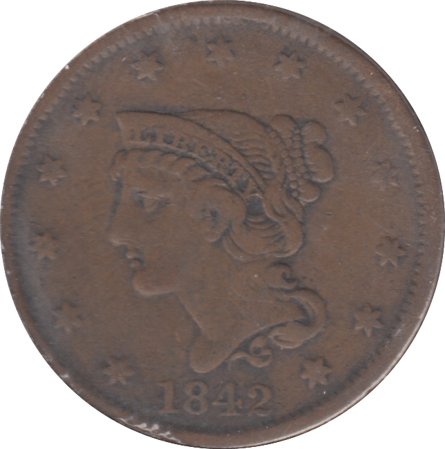 1842 USA ONE CENT WORLD COINS Cambridgeshire Coins – Cambridgeshire Coins