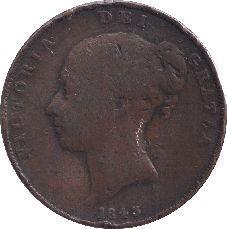 1843 PENNY ( FAIR ) PENNY Cambridgeshire Coins – Cambridgeshire Coins