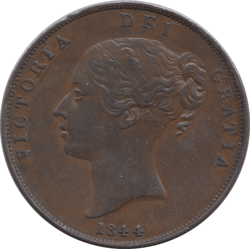 1844 PENNY ( EF ) Penny Cambridgeshire Coins – Cambridgeshire Coins