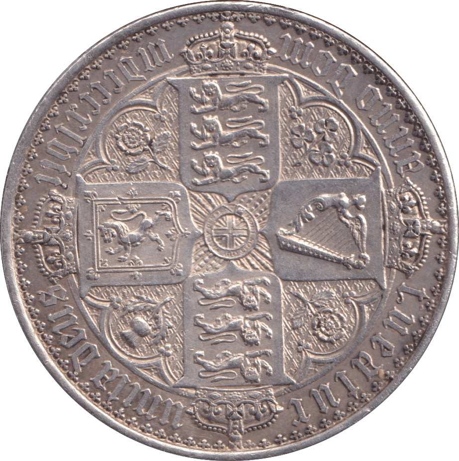 1847 CROWN ( EF ) Crown Cambridgeshire Coins – Cambridgeshire Coins
