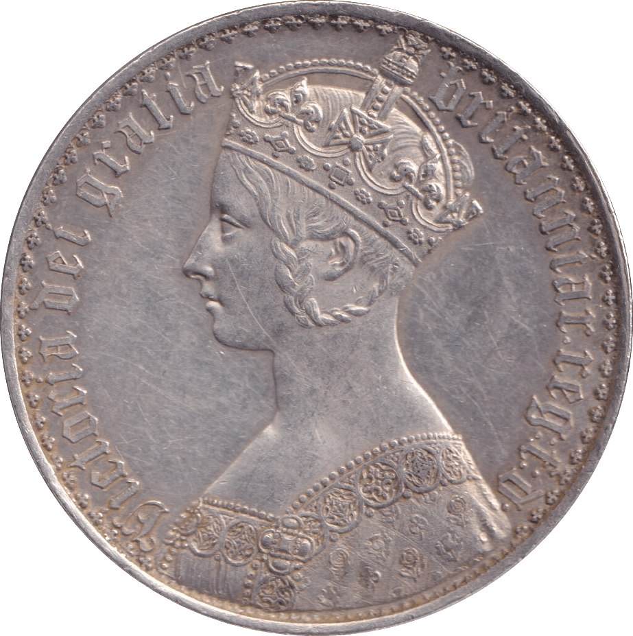 1847 CROWN ( EF ) Crown Cambridgeshire Coins – Cambridgeshire Coins